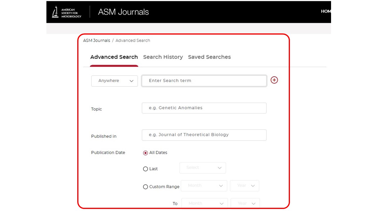 کامل ترین راهنمای جستجو و دانلود مقاله از ASM Journals