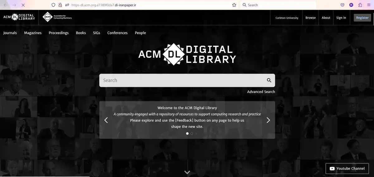 خرید اکانت و دسترسی به پایگاه ACM Digital Library - ایران پیپر