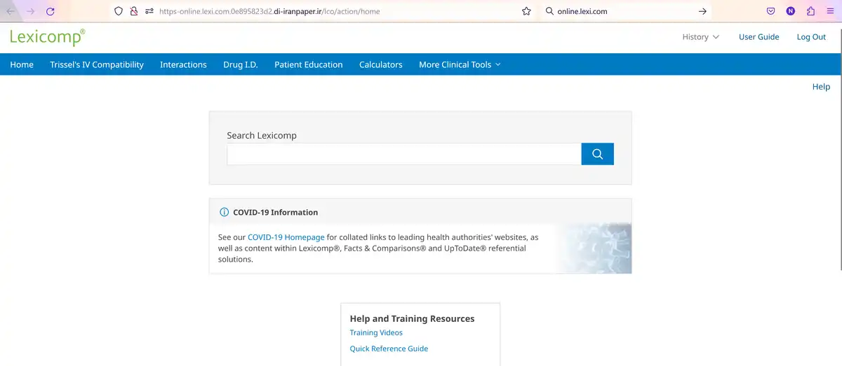 خرید اکانت و دسترسی به پایگاه لکسی کامپ Facts and Comparisons Lexicomp ...