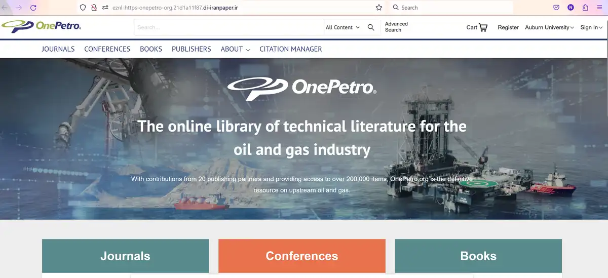 خرید اکانت و دسترسی به پایگاه وان پترو OnePetro - ایران پیپر